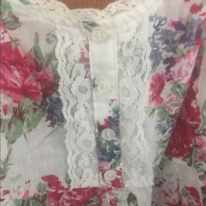 Tops | Loves 2 Love White Floral Spaghetti String Top | Poshmark